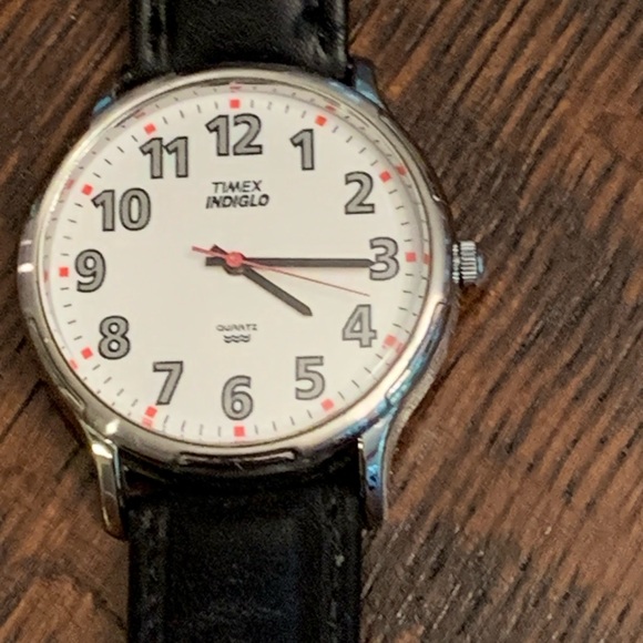 Timex | Accessories | Timex Indiglo Analog Silver Black Outlined ...